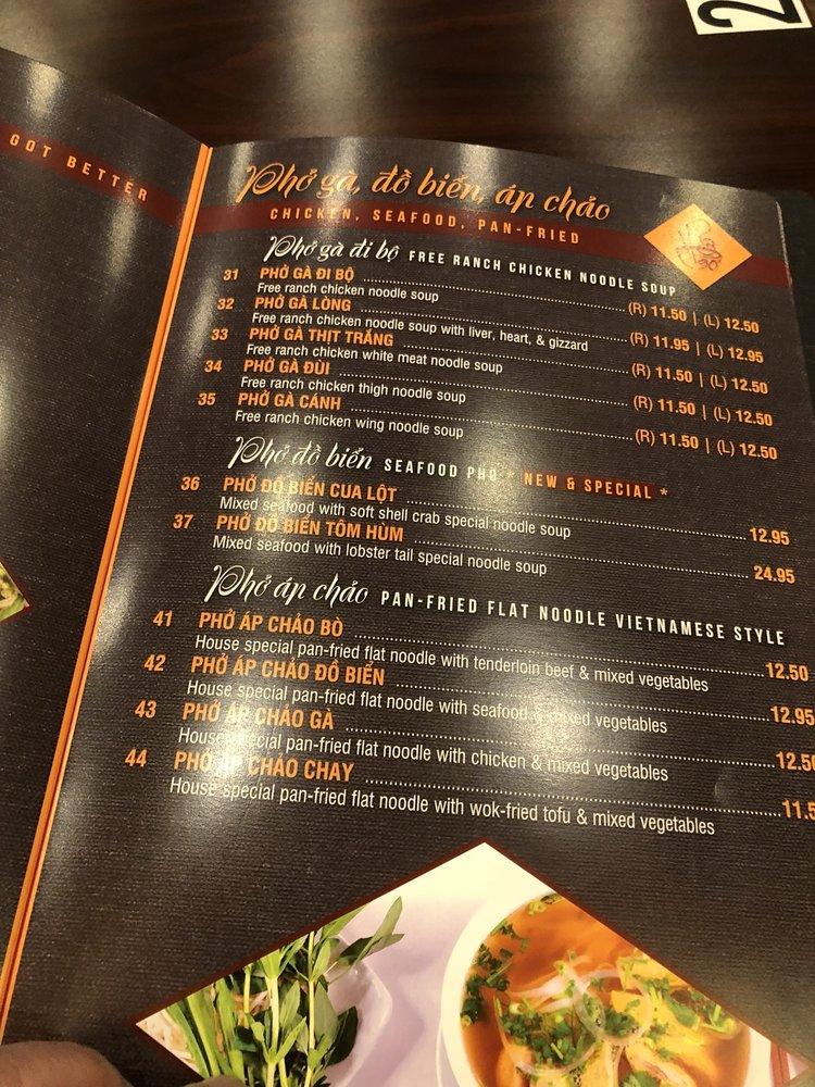 Menu at Pho 90 Degree - Milpitas restaurant, Milpitas