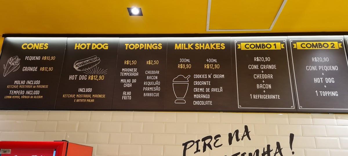 Menu at Pommes Frites restaurant, Itaquaquecetuba