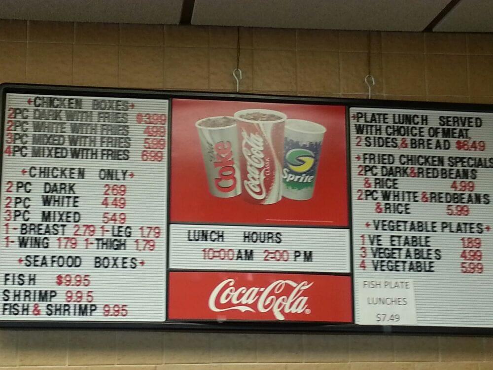Menu at Sharon's Kitchen fast food, Baton Rouge