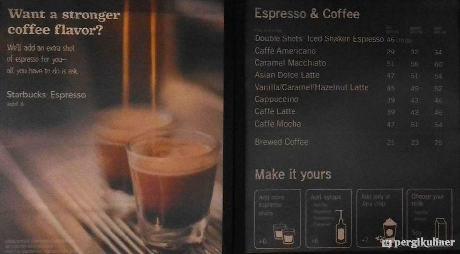 Carta del café Starbucks Sampoerna Strategic Tower, South Jakarta, JL ...
