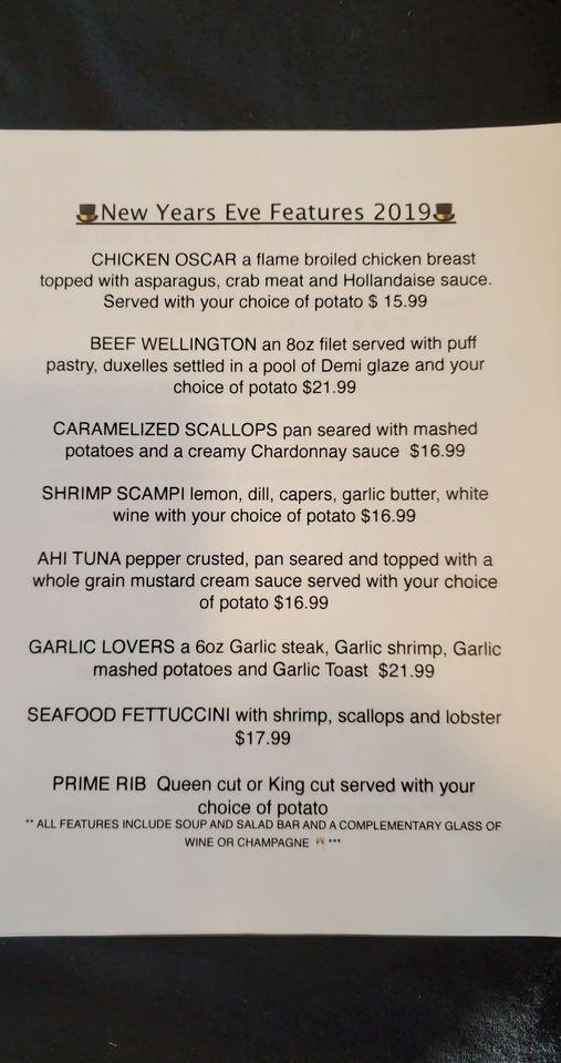 Menu at Pour House pizzeria, Siren