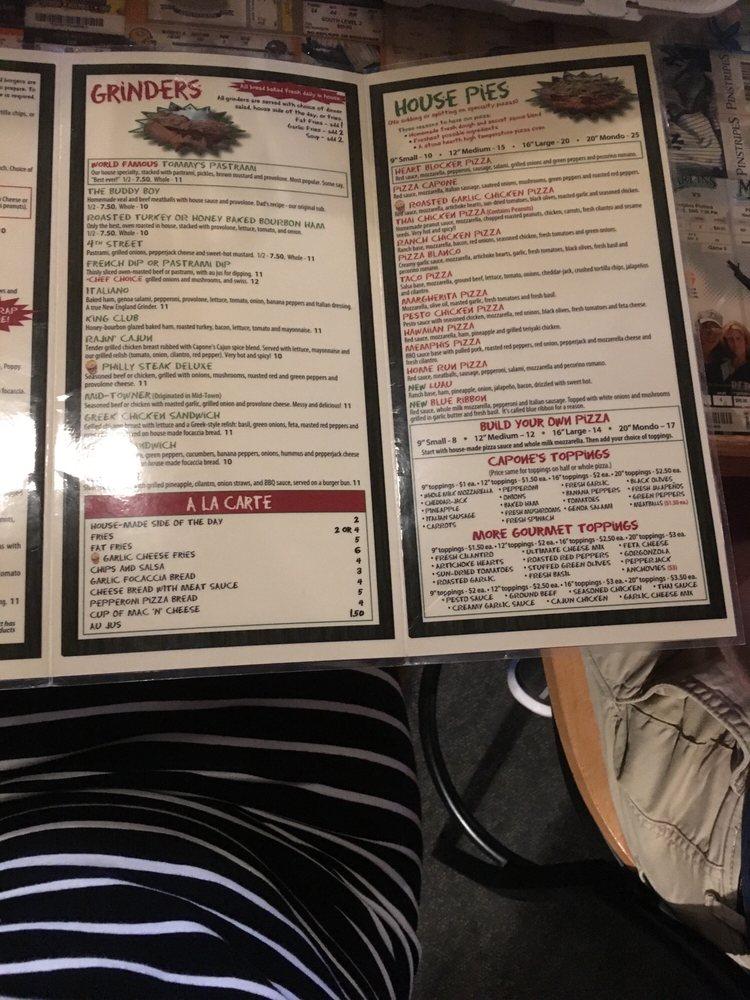 Menu at Capone's Pub & Grill, Post Falls, 315 S Ross Point Rd