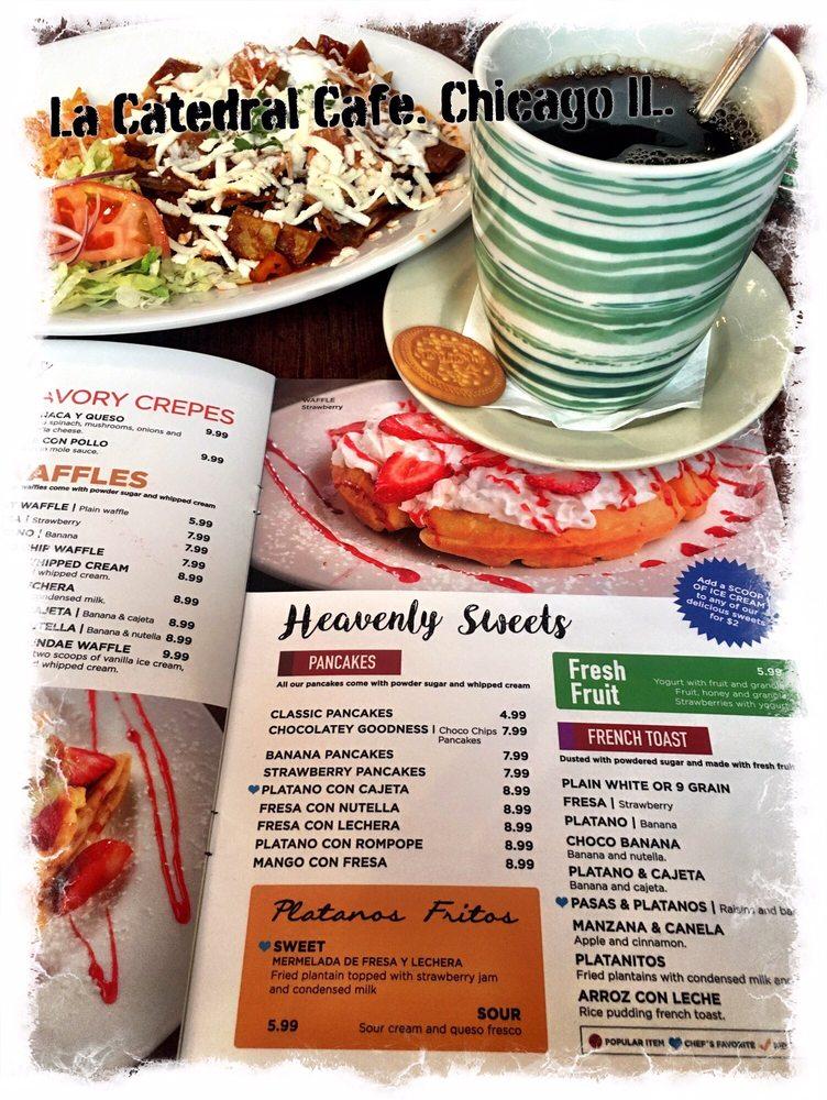 Menu at La Catedral Cafe & Restaurant, Chicago, S Christiana Ave