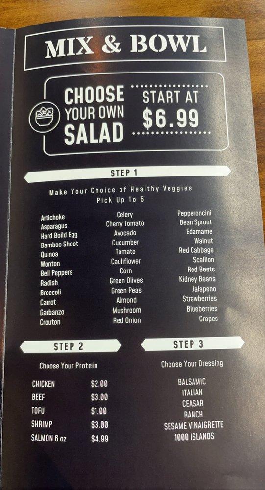 Menu at Artesano Coffee Shop and Gelato cafeteria, Missouri City