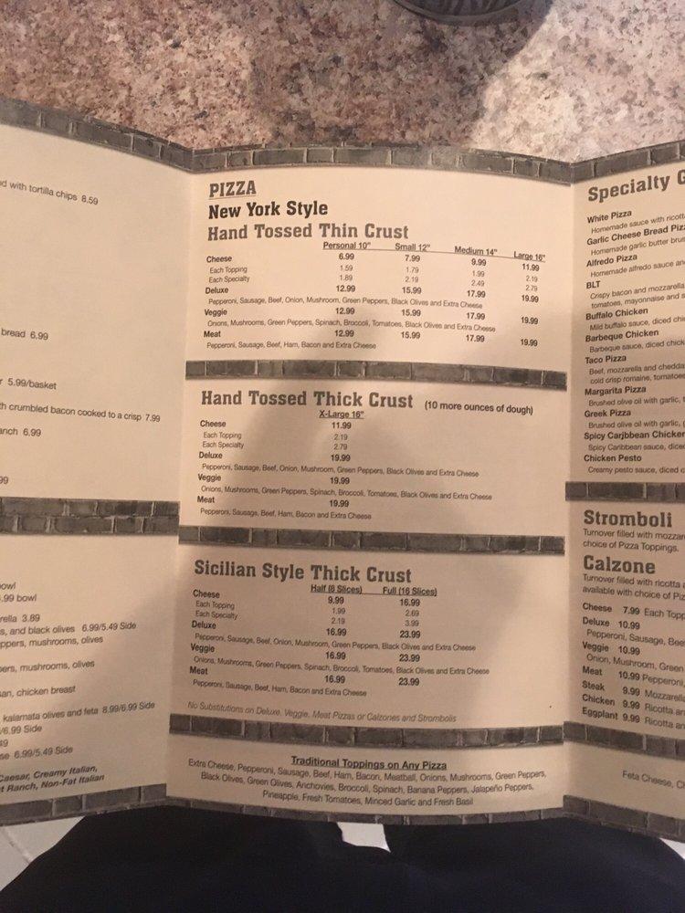 Menu at Brickstone Pizza pizzeria, Fruit Cove, 445 State Rd 13 N #11