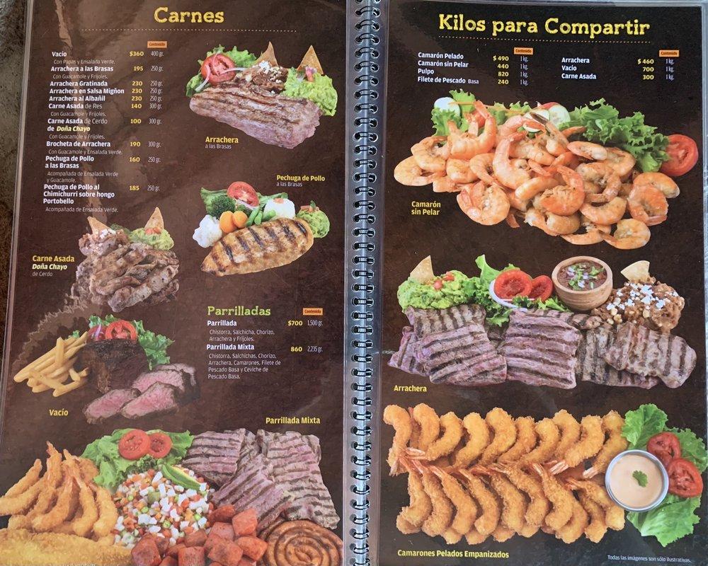 Carta del restaurante Don Comalón, Comala, C. Progreso 15