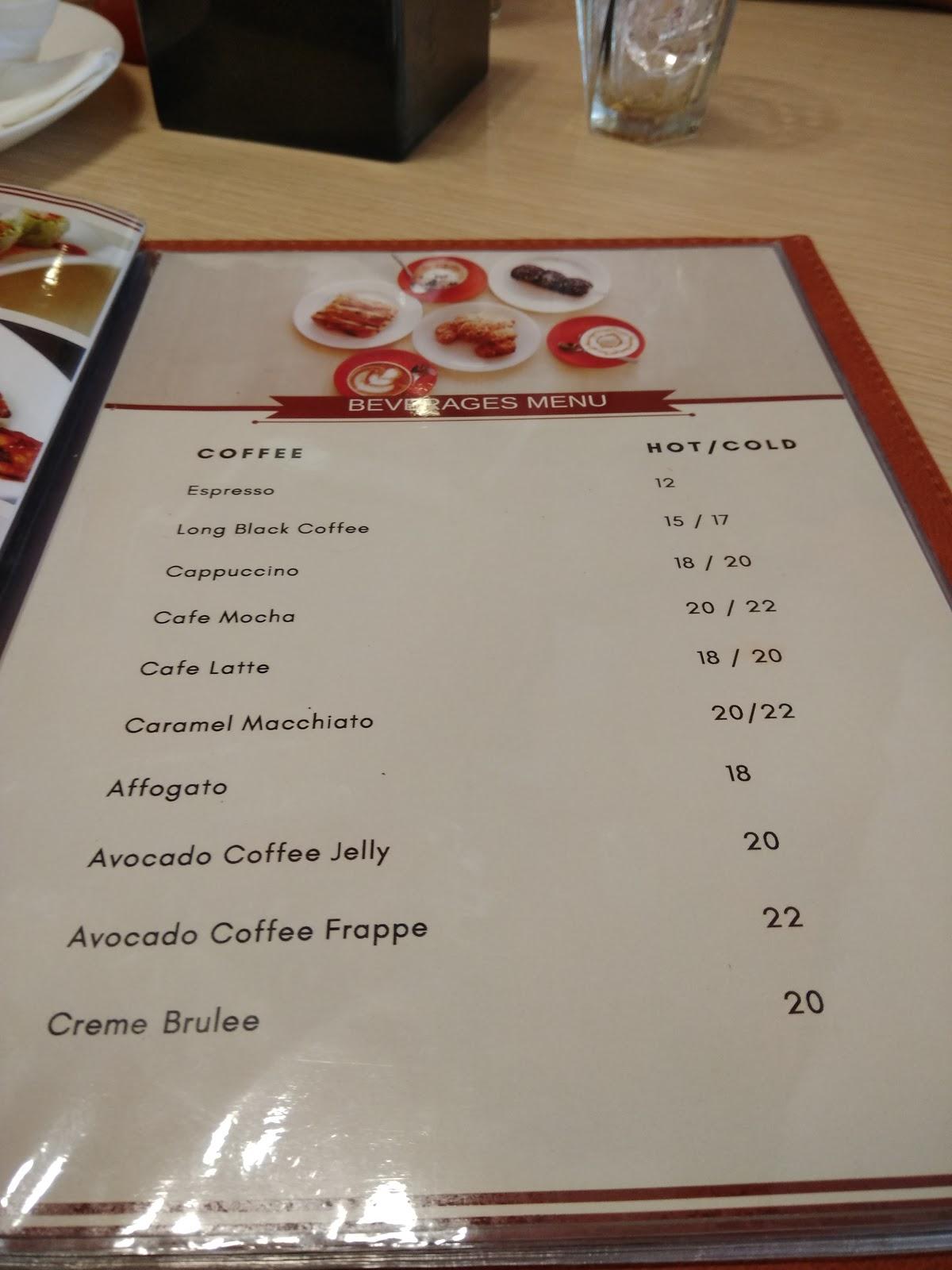 Menu at Hoya Bakery & Resto, Padang, Jl. Raya Indarung-Rimbo Datar
