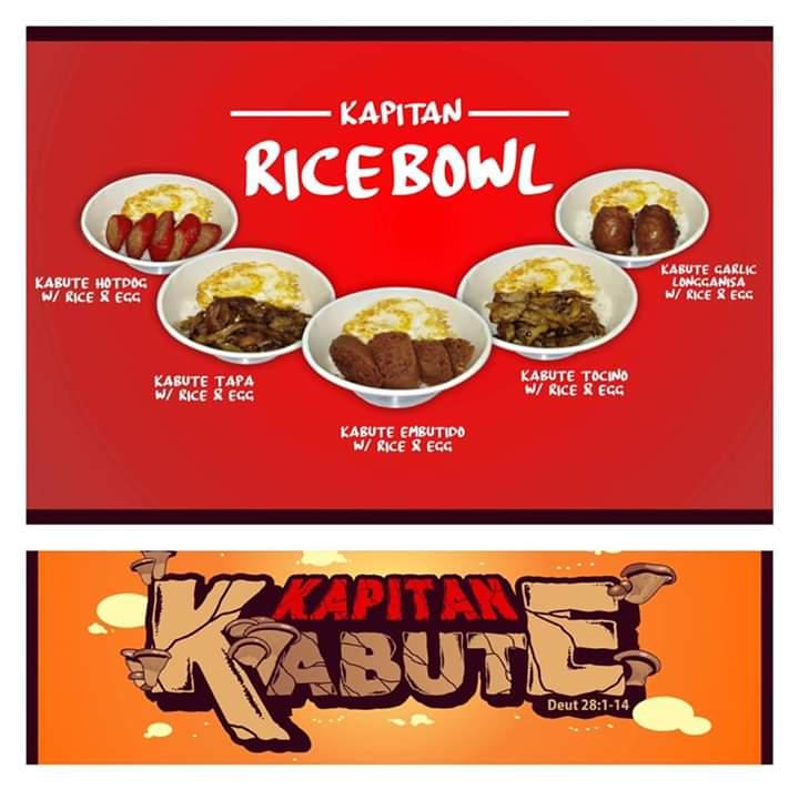 Menu at Kapitan Kabute restaurant, Balungao