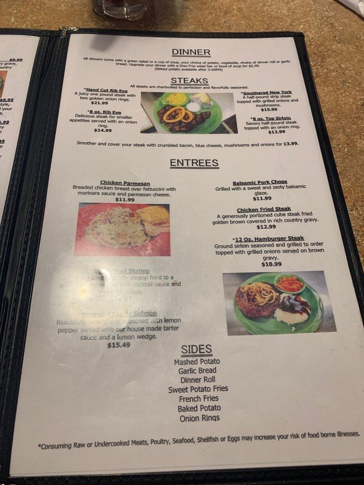 Menu at Mary & Moe's WigWam pub & bar, Fernley