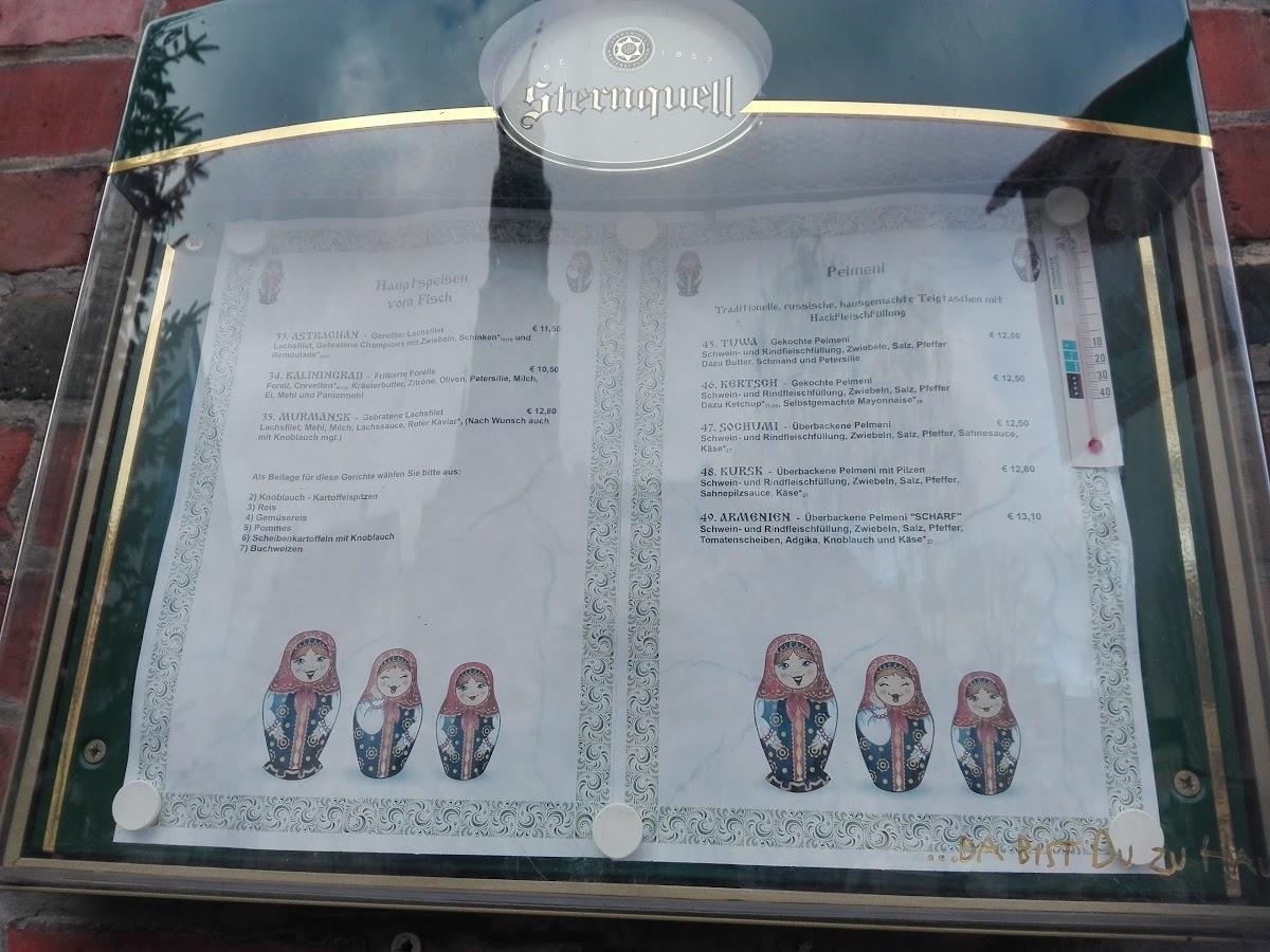 Speisekarte von Matroschka - Russische Spezialitäten restaurant, Zwickau
