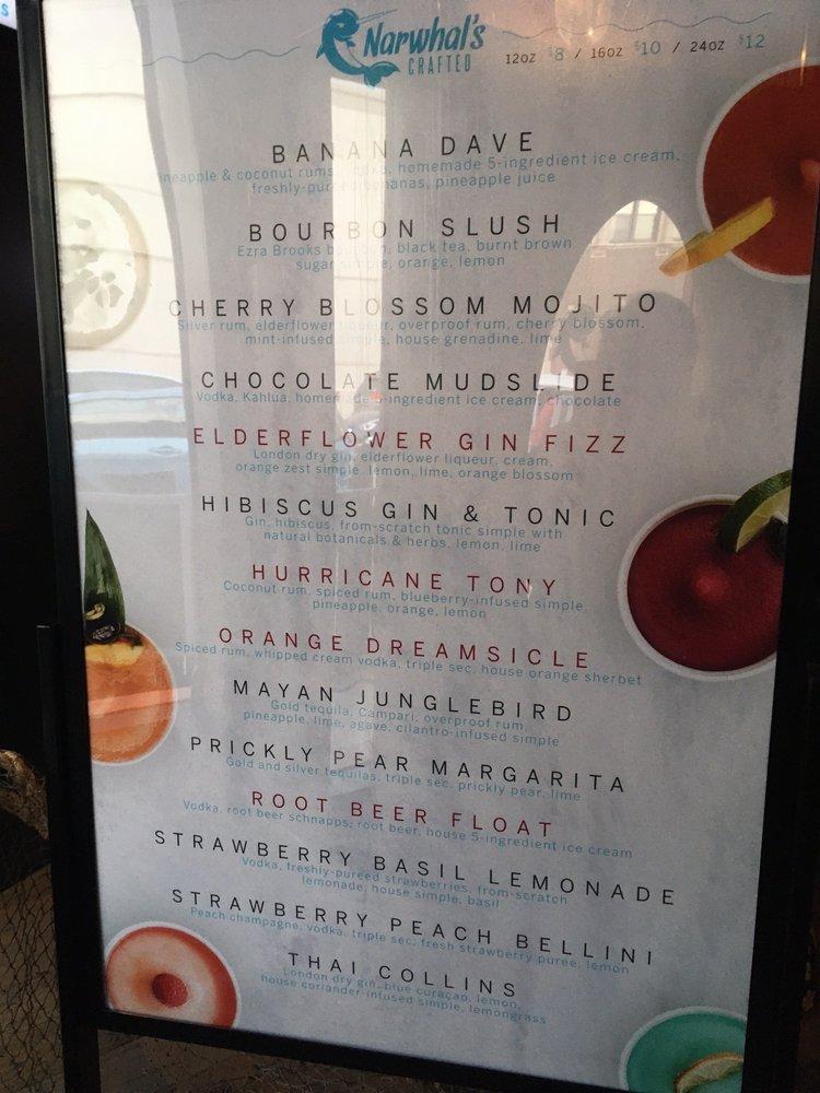 Menu at Narwhal's Crafted pub & bar, St. Louis