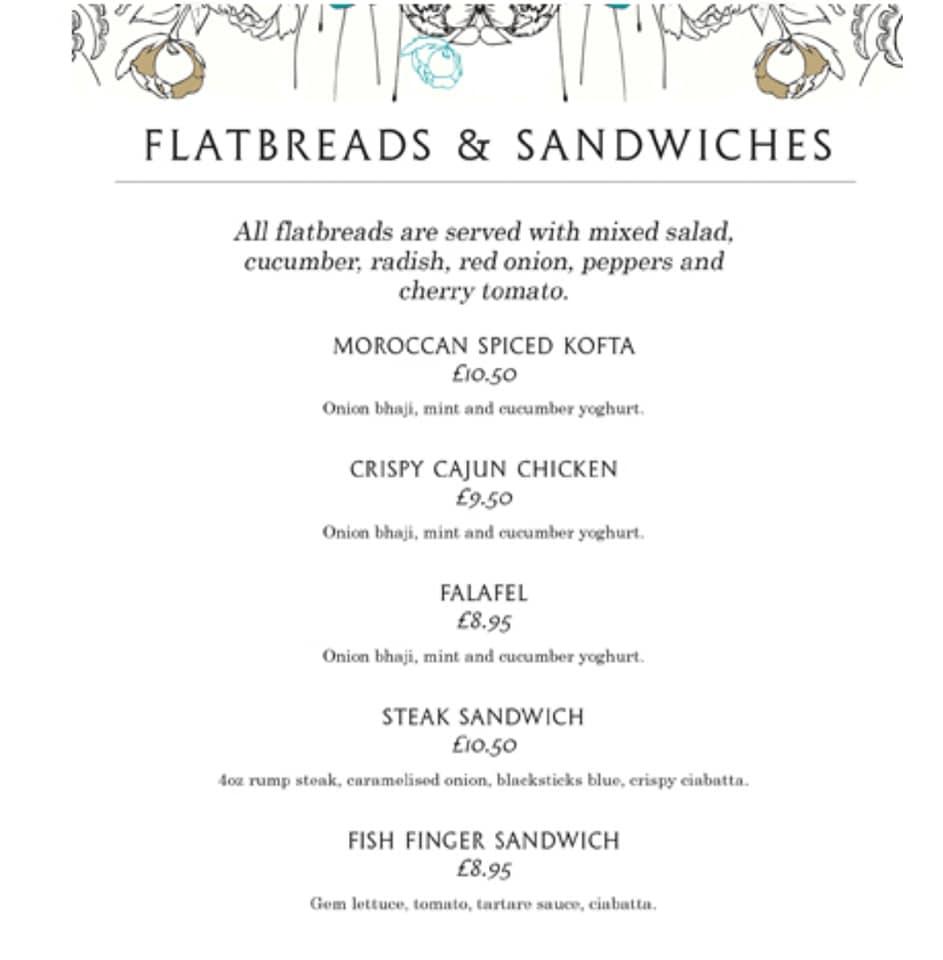 Menu at Amici of Barrowford, Nelson