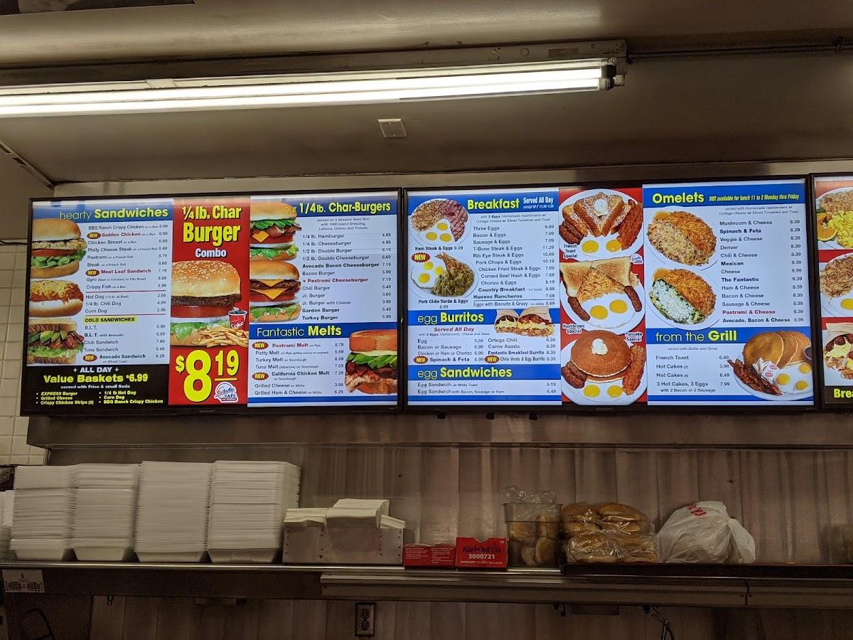 Menu at Fantastic Cafe, Rancho Palos Verdes, N Gaffey St