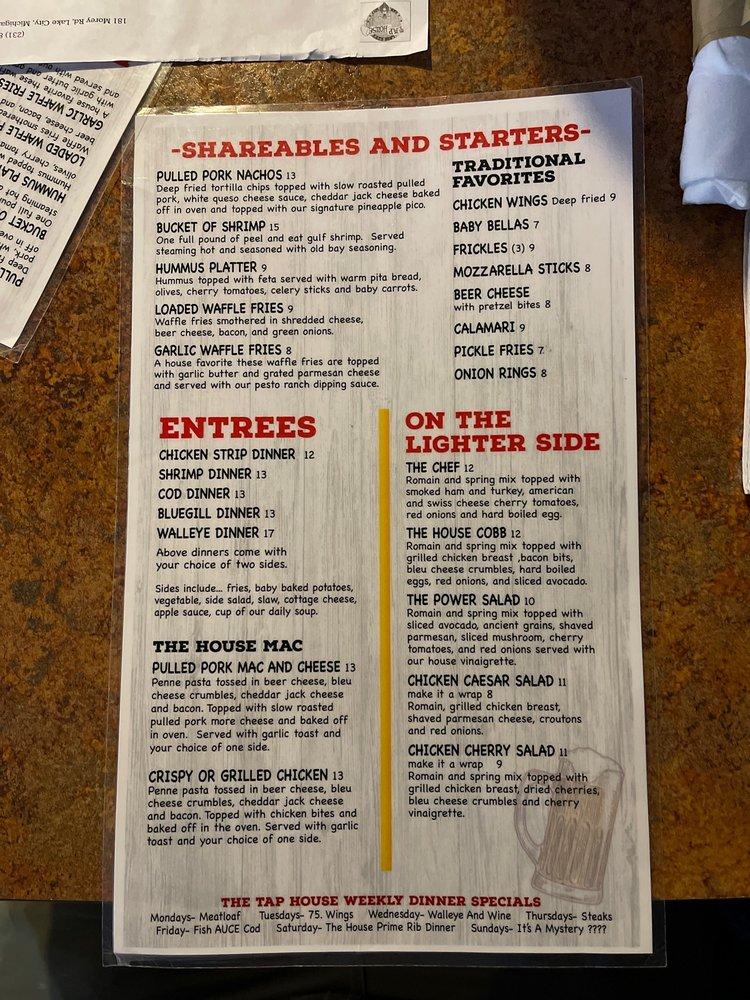 Menu at Lake City Taphouse pub & bar, Lake City