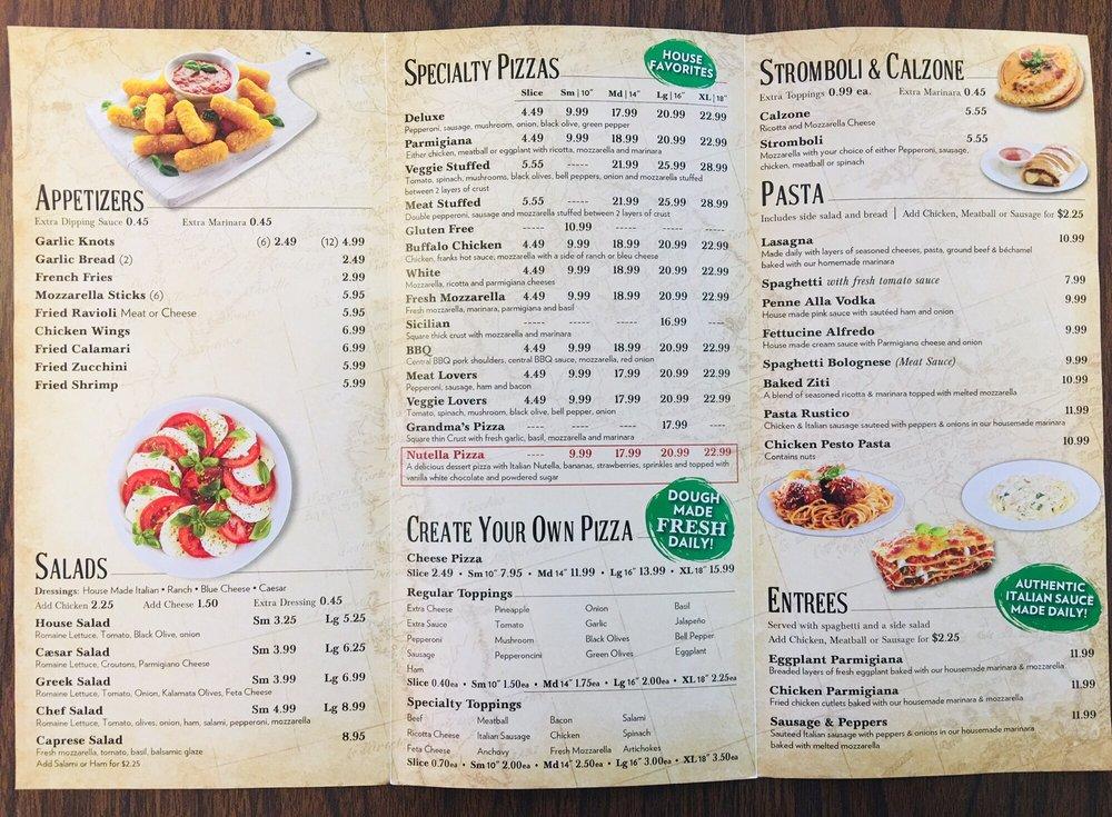 Menu at ANGELO’S LITTLE ITALY RISTORANTE in BARTLETT, Bartlett, US-70