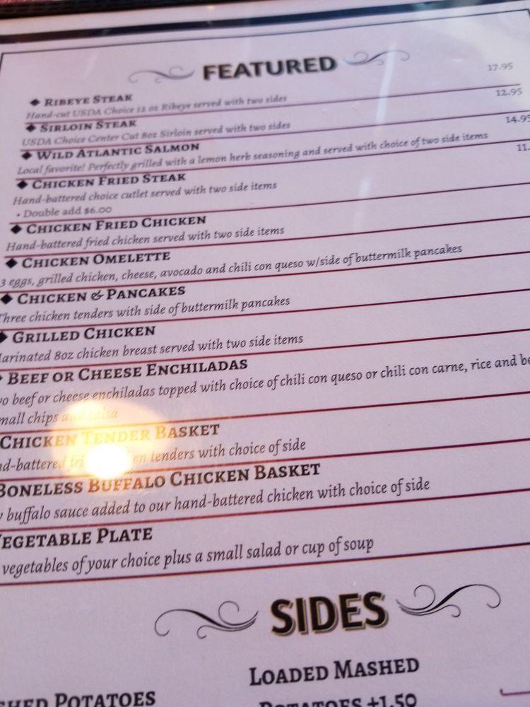 Menu at Brown House Cafe, Woodway, Jordan Ln