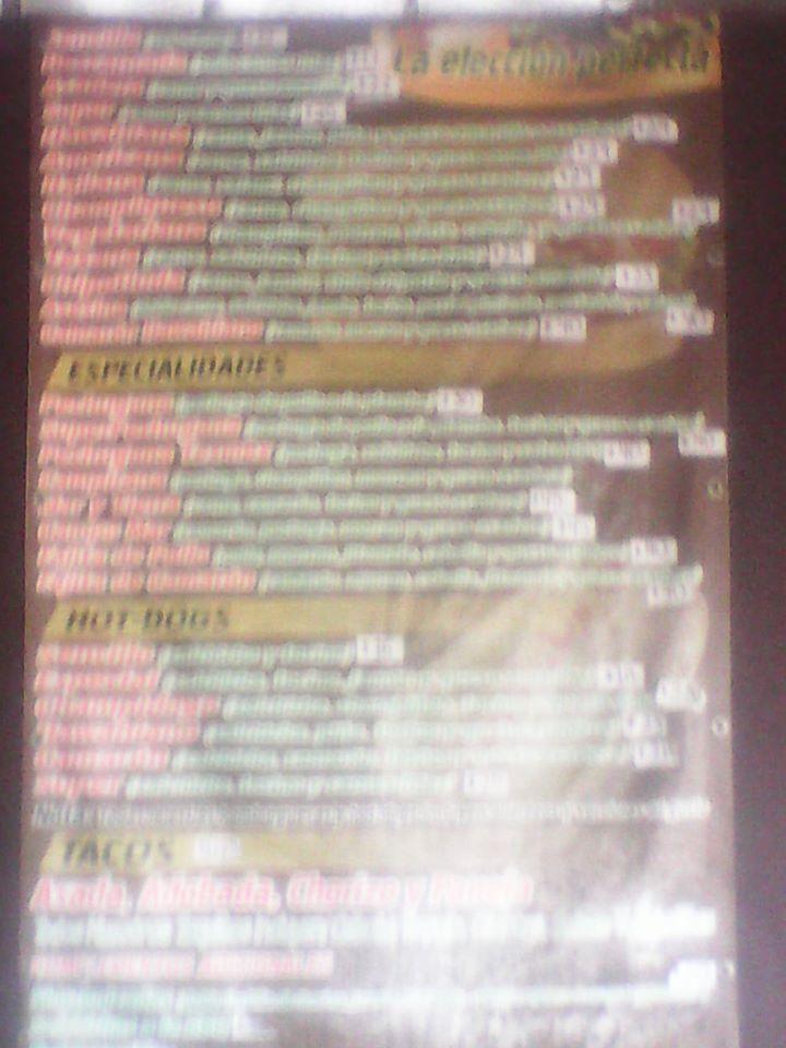 Menu at EL JARDIN BISTRO restaurant, Tepic