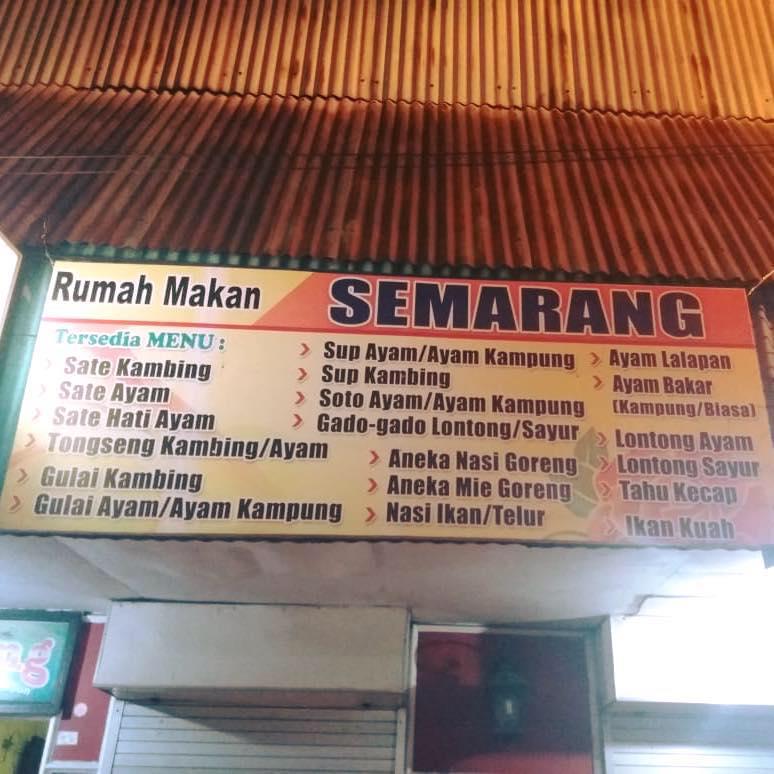 Menu at Rumah Makan Semarang restaurant, Teluk Ambon, JL. AM Sangaji