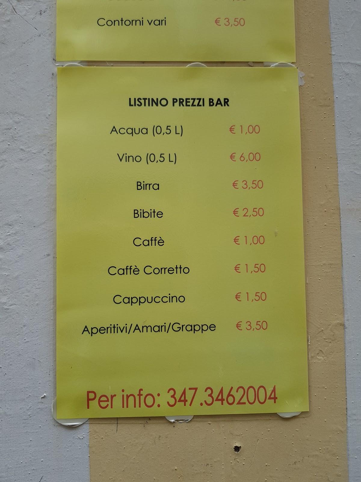 Menu da Antica Trattoria Al Sole ristorante, Rovigo