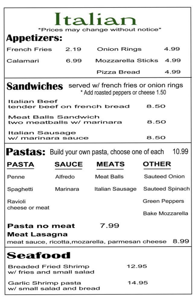 Menu at Esma's Restaurant and Carnitas Michoacanas, Kenosha