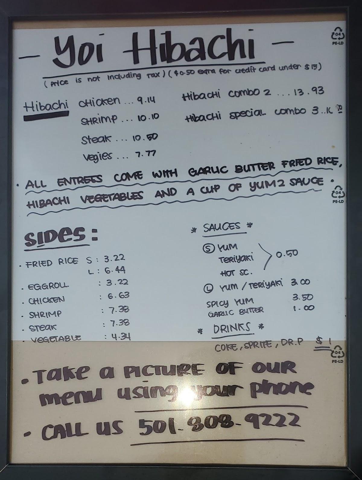 Hibachi Grill Food Truck Menu at Wes George blog