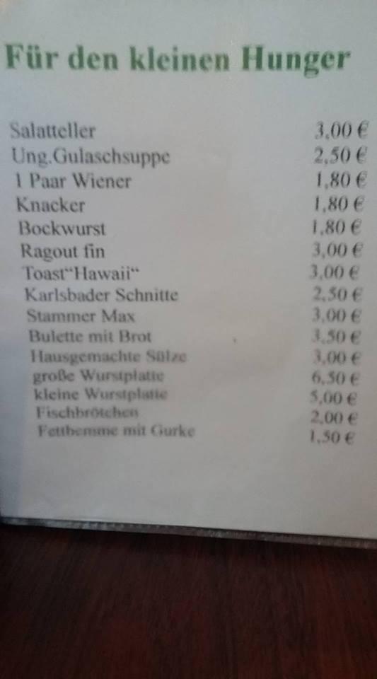Speisekarte von Gaststätte Ost restaurant, Altenburg