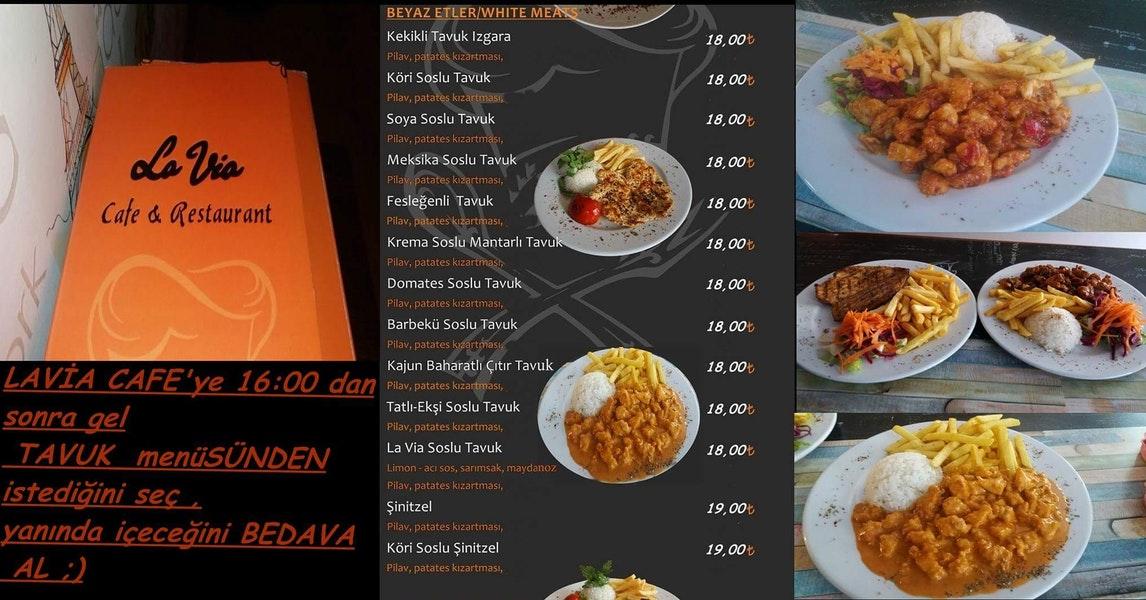 Menu at Lavia Cafe&Restaurant, Istanbul