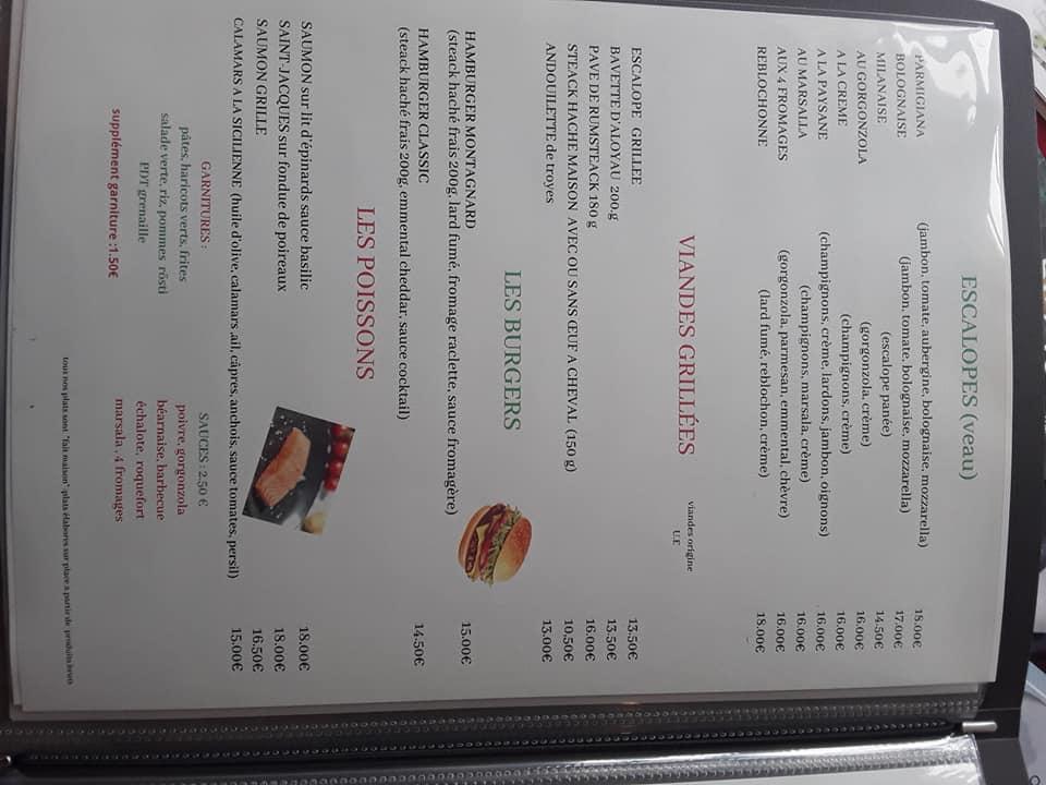 Menu at LA CUCINA pizzeria creperie grill, Mormant