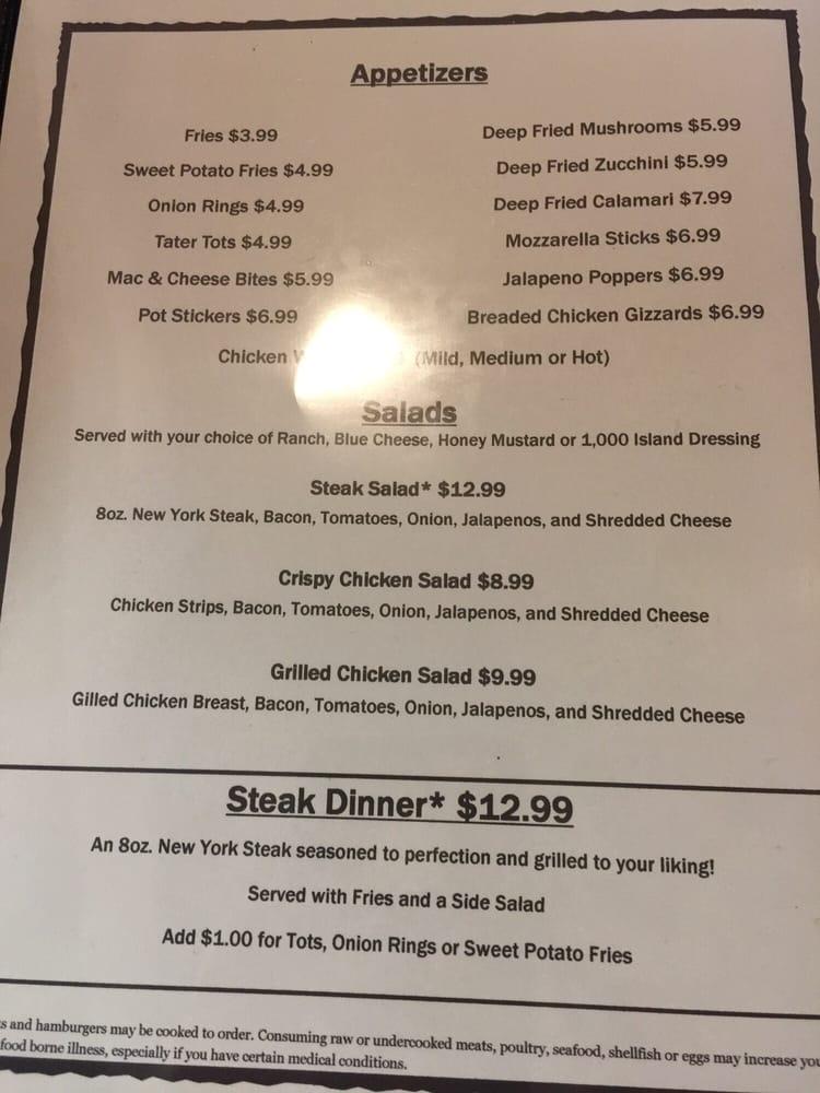 Menu at Spar Pole pub & bar, Orting