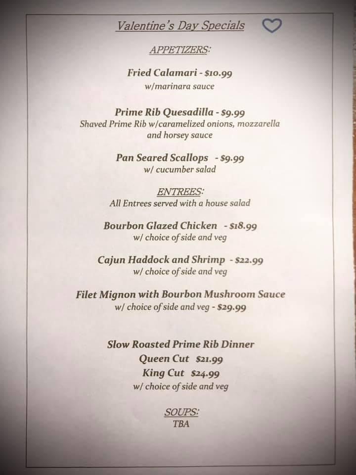 Menu at 69 Steakhouse, Whitesboro