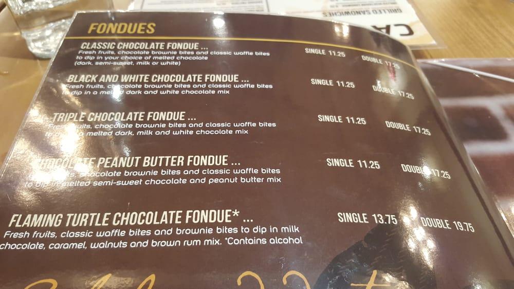 Menu at CACAO 70 Eatery (Distillery) restaurant, Toronto, 28 Gristmill Lane