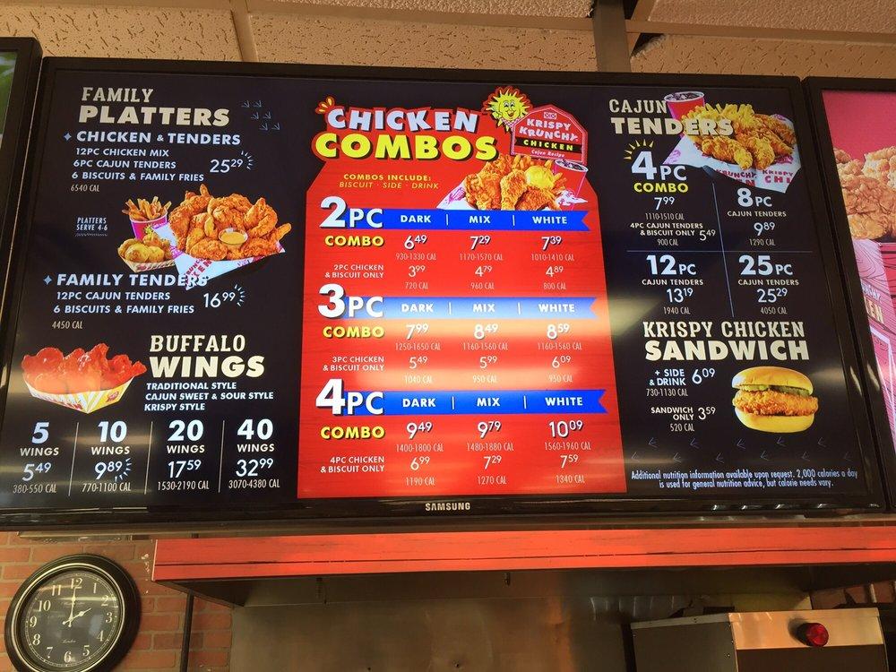 Menu at Chester's Chicken restaurant, Roselawn
