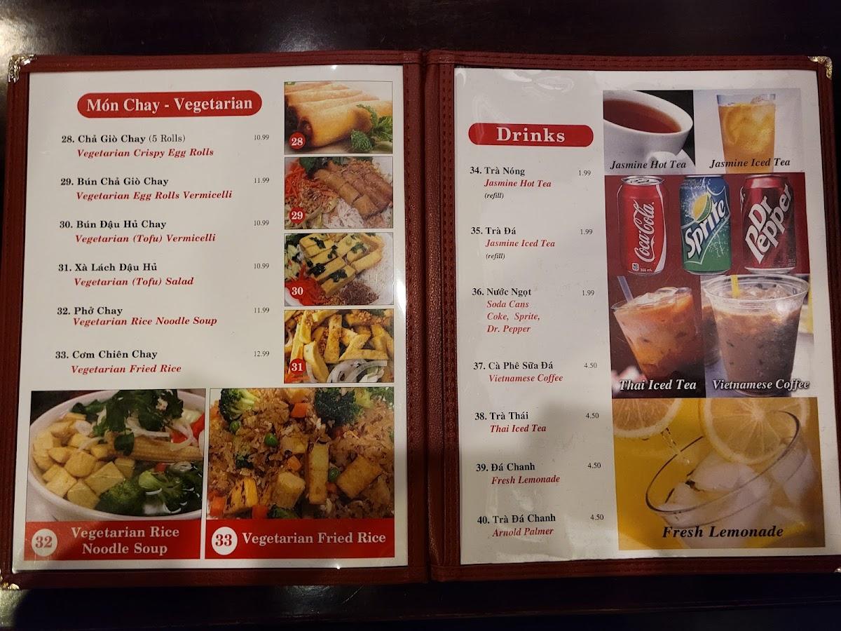 Menu at Pho Star Bowl restaurant, Riverside