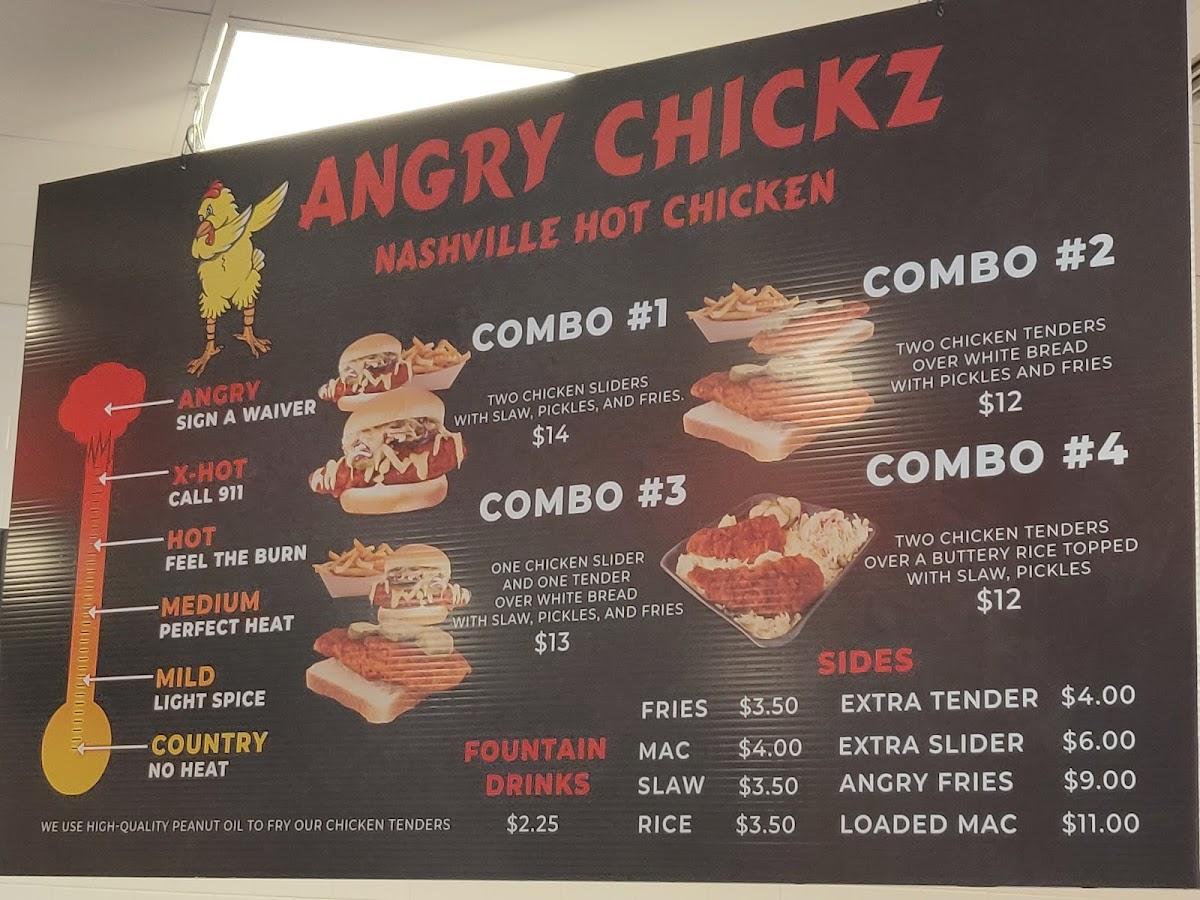 Carta del restaurante Angry Chickz - Citrus Heights, Citrus Heights ...