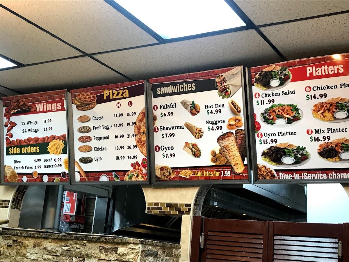 Menu at Halal Food Express restaurant, Orlando, International Dr