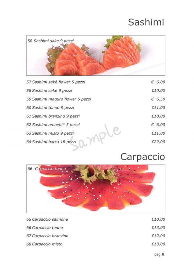 Menu da Kiyomi suzzara ristorante, Suzzara