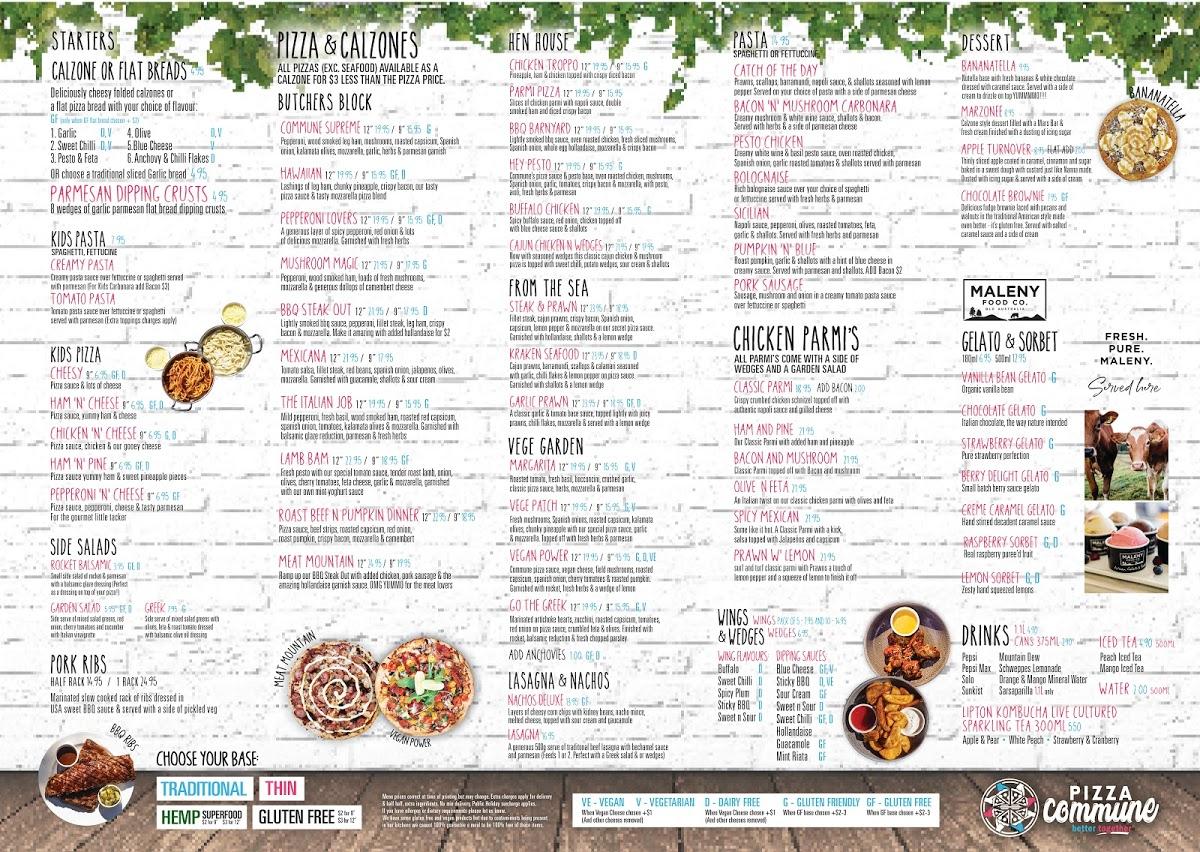 Menu at Samford Gourmet Pizza pizzeria, Samford Village