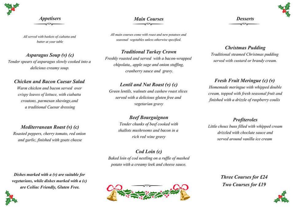Menu at Rose & Crown pub & bar, Tilshead