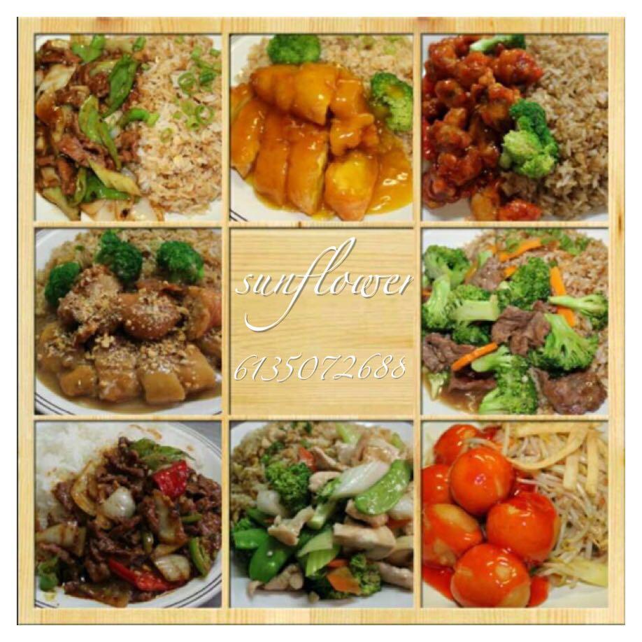 Menu at Sunflower Chinese Restaurant, Kingston
