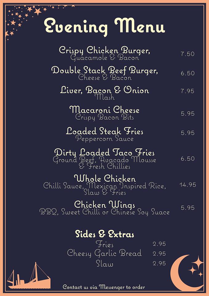 Menu at The Ship Inn pub & bar, Caister-on-Sea