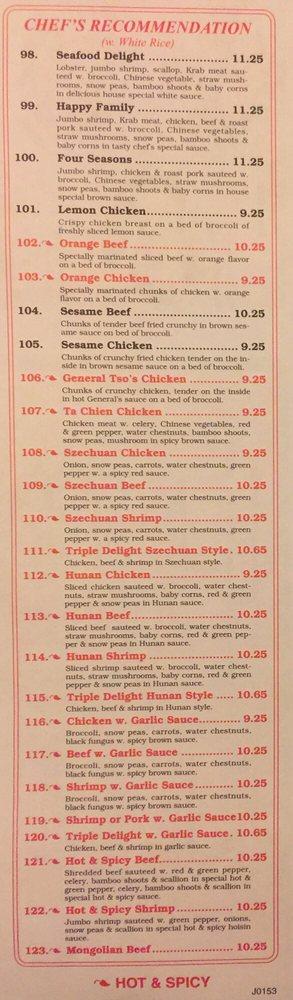 Menu at Jin Jin Chinese Restaurant, Crestview
