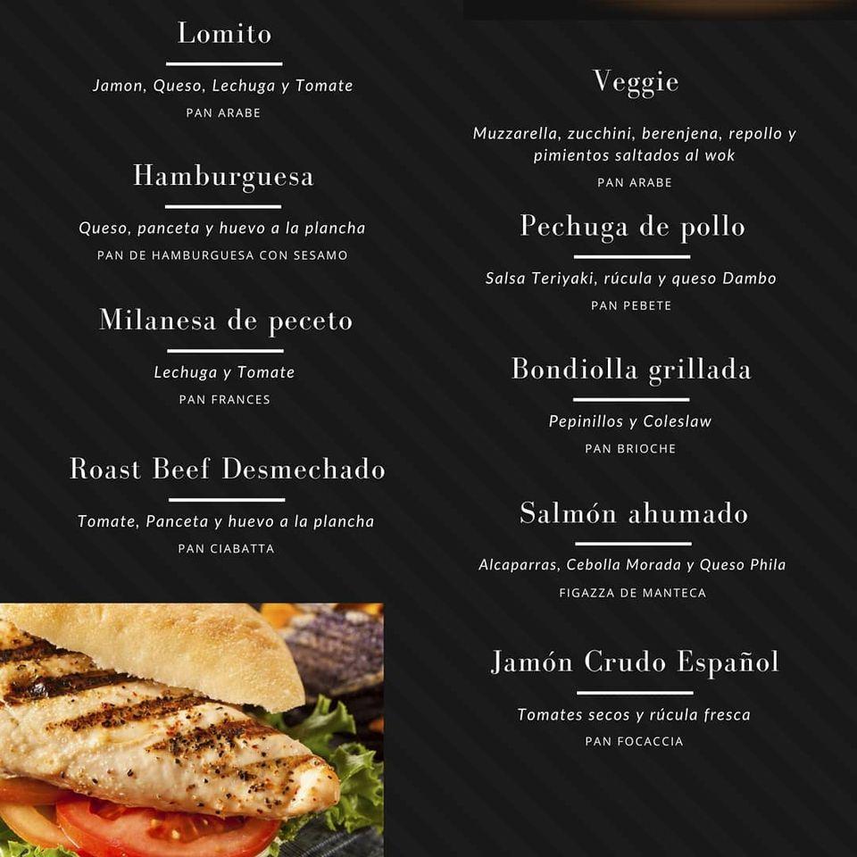 Menu at New Jonathan restaurant, Buenos Aires