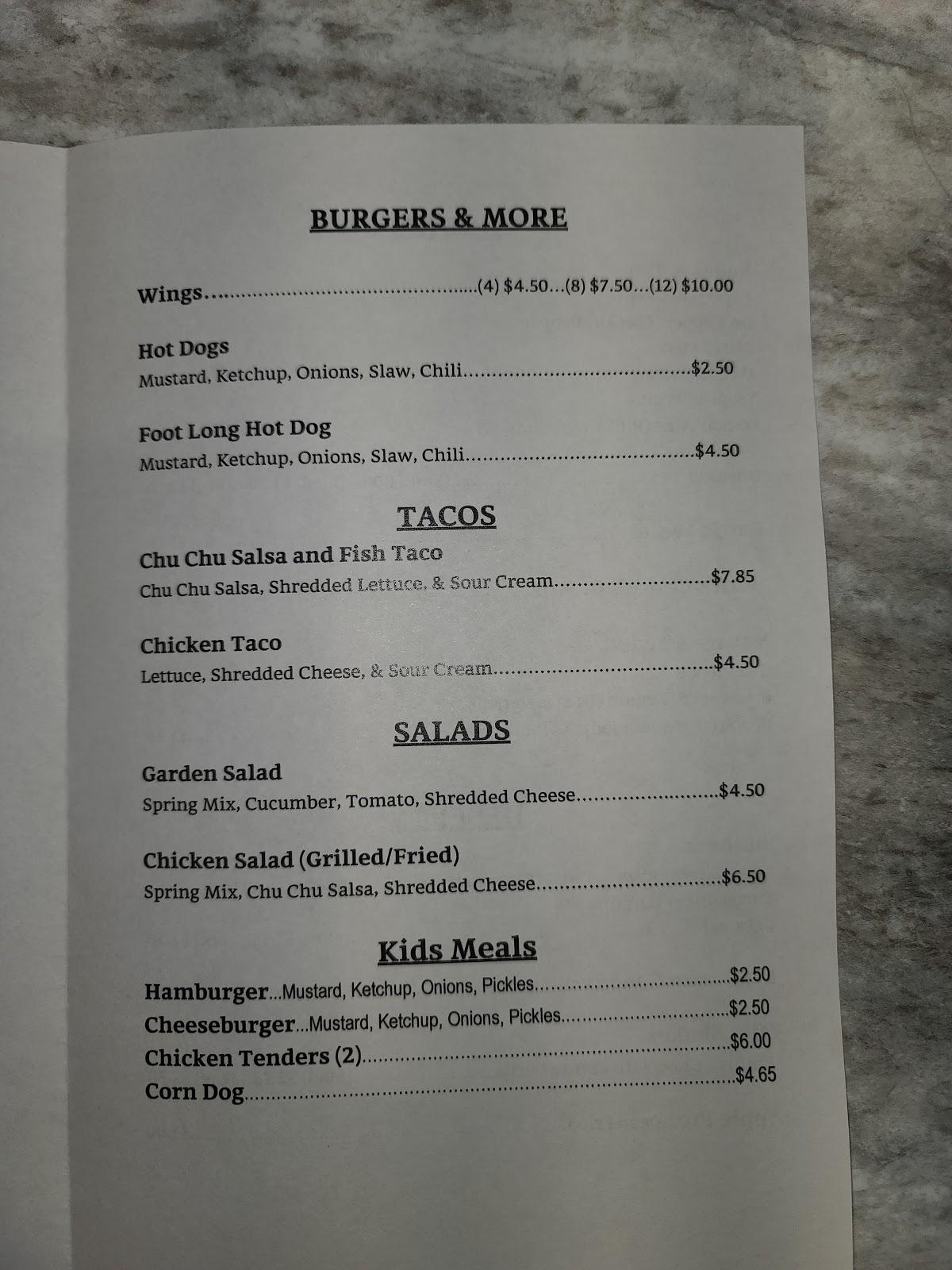 Menu at Papa Lee's Grill @ Winston Lake restaurant, Winston-Salem