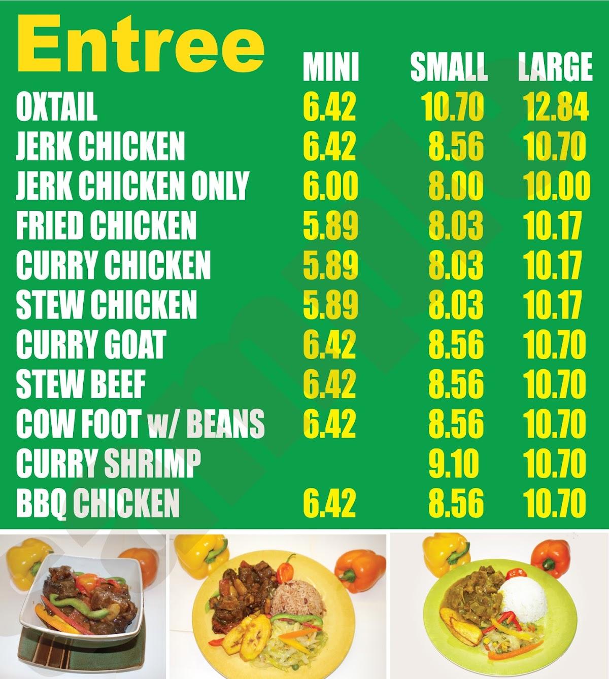 Menu at Top Taste Jamaican Restaurant, Irvington, 559 Chancellor Ave