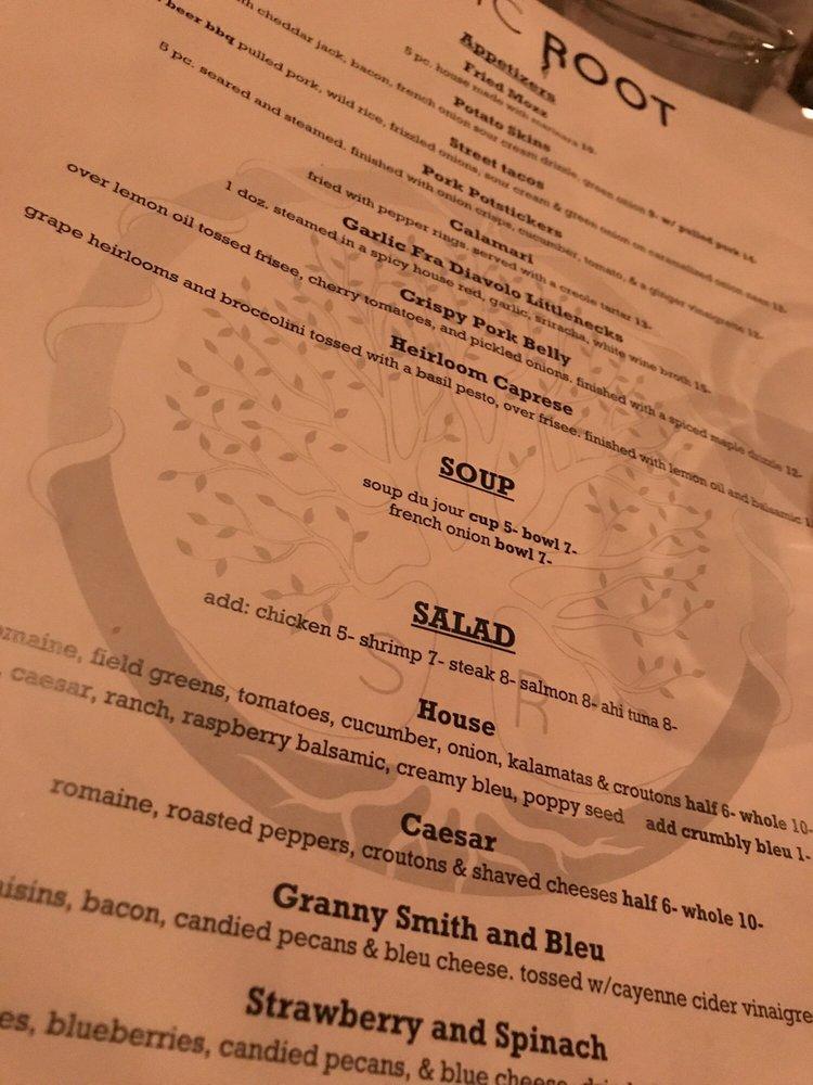 Menu at Scenic Root pub & bar, Manlius