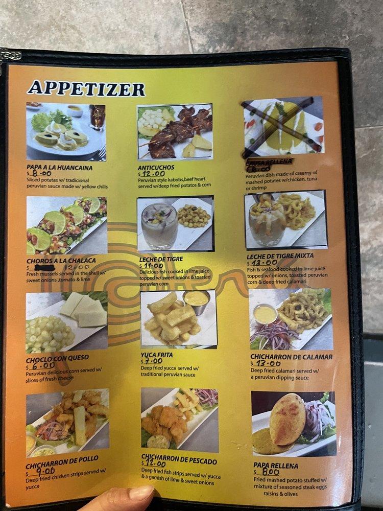 Menu at El Rocoto Peruvian Restaurant, Bountiful