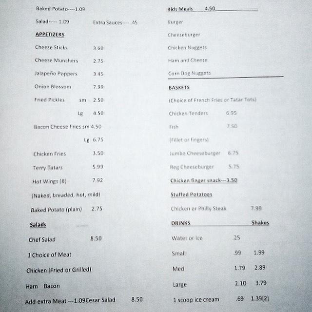 Menu at Burgers & More restaurant, Winfield, 488 Bankhead Hwy