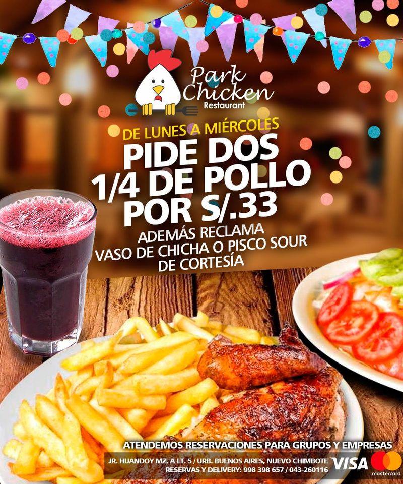 Menu at Park Chicken restaurant, Chimbote