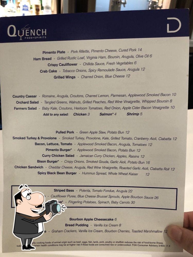 Quench Food + Spirits in Richmond - Restaurant menu and reviews