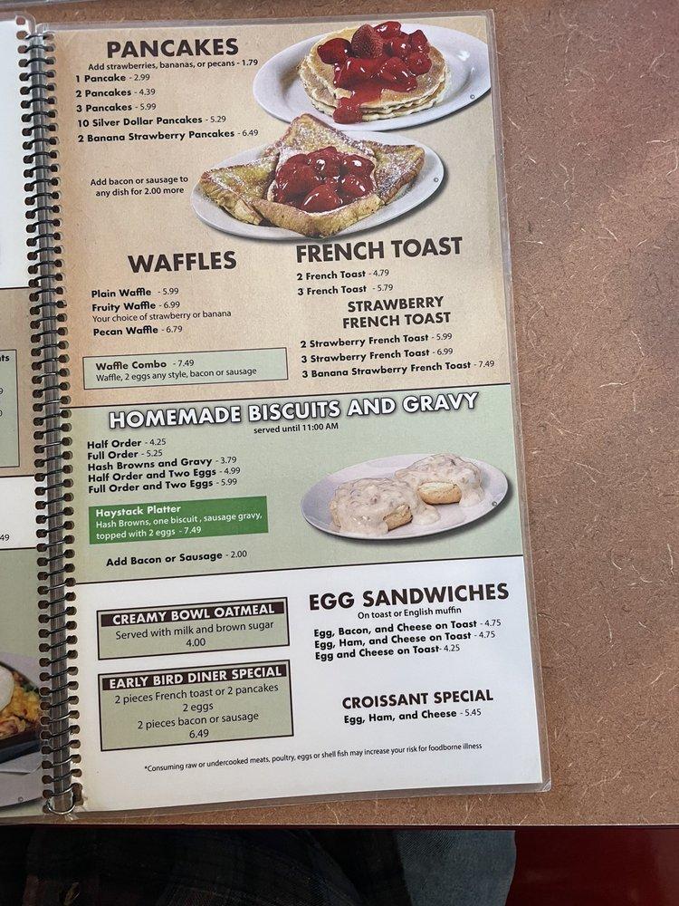 Menu at Diner 67 desserts, Chesterfield